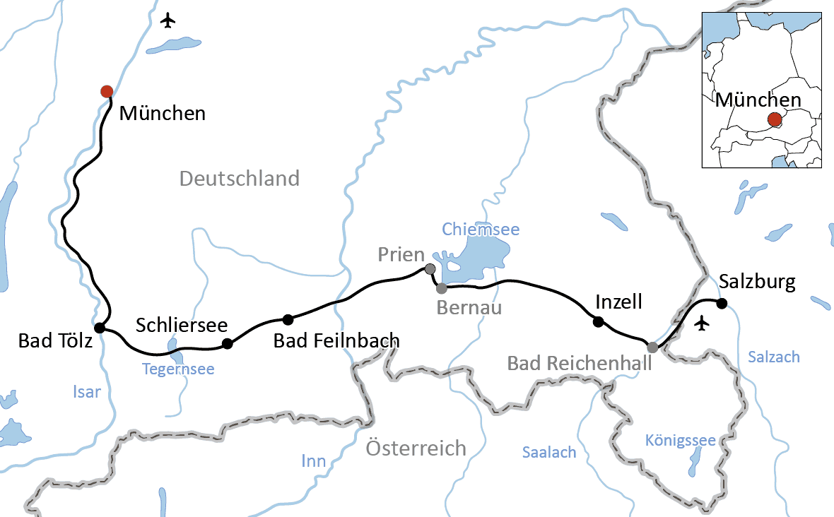 Faszinierend Von Mnchen Nach Salzburg Ebenbild